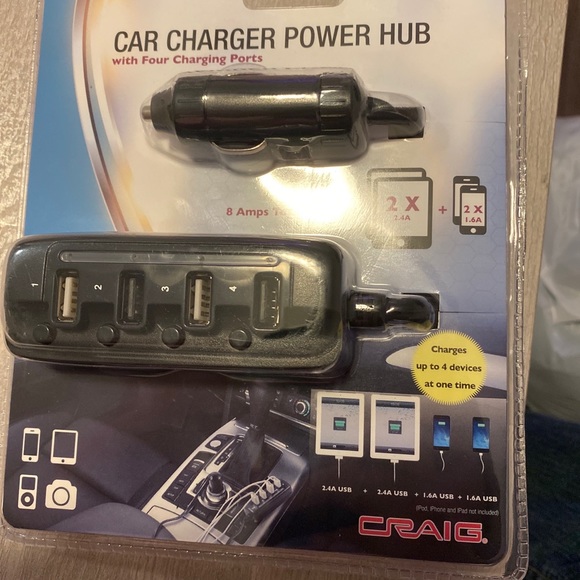 Cell Phones & Accessories | Craig Cc3117 Car Charging Power Hub With ...
